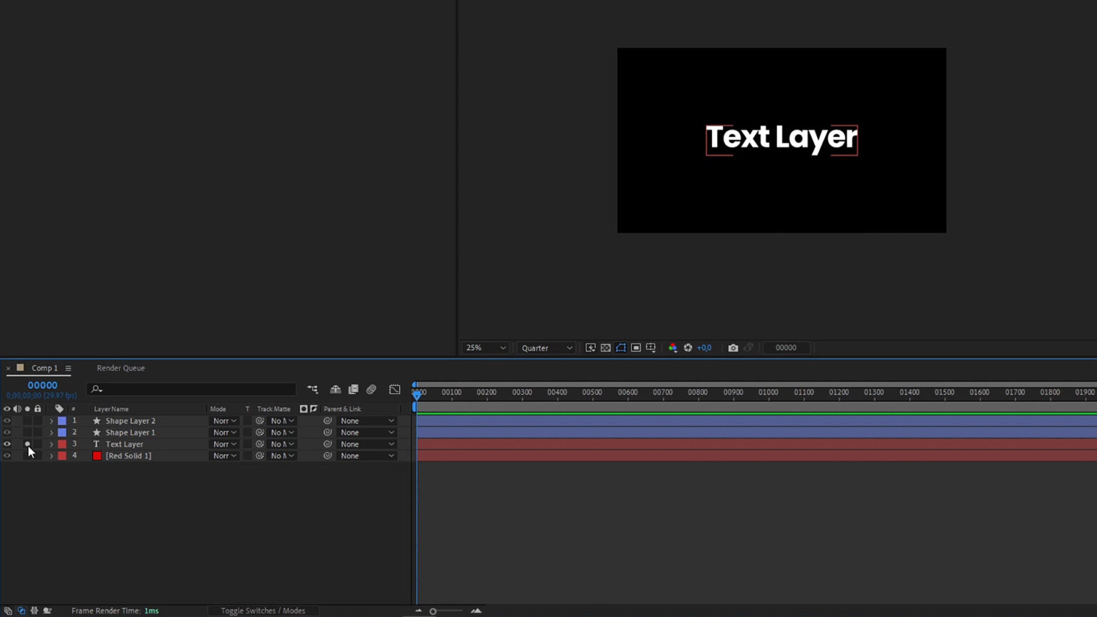 How to hide and show layers quickly in After Effects - We Design Motion